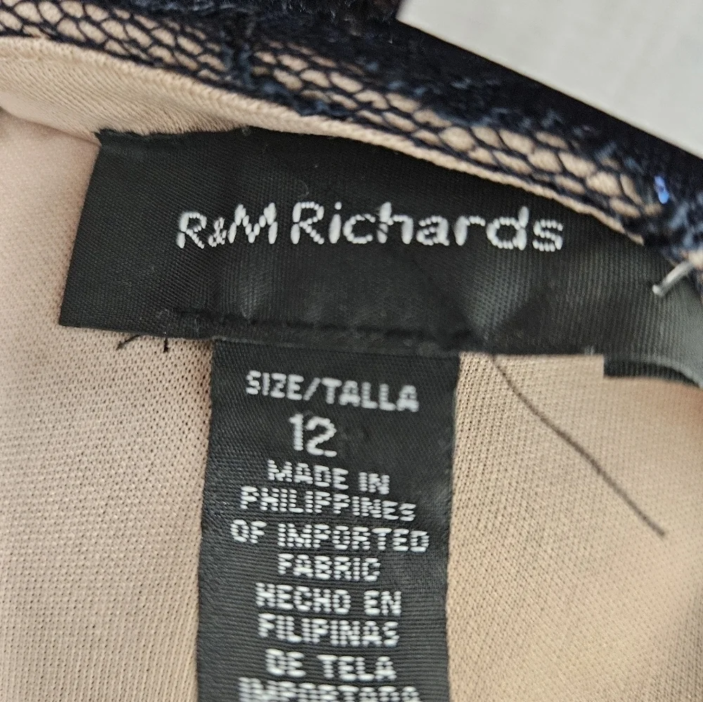 R&M Richards | Dresses | Rm Richards Formal Dress In Navy Blue | Poshmark